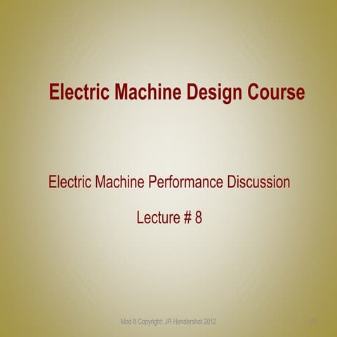 8 Electric mahine performnce.pptx