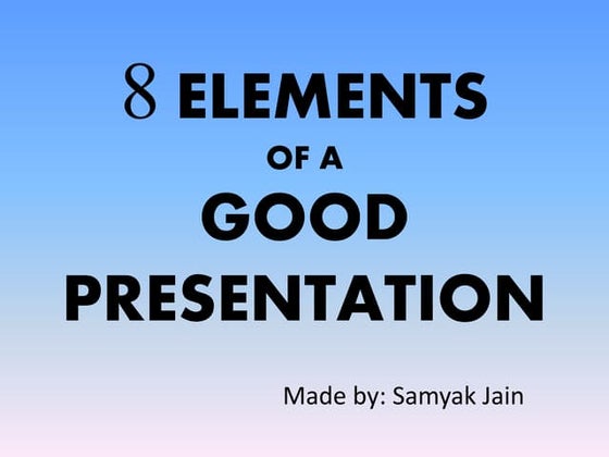 Good presentations vs. Bad presentations | PPT