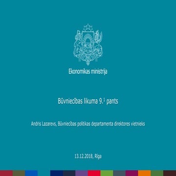 Būvniecības likuma 9.1 panta piemērošana | PDF