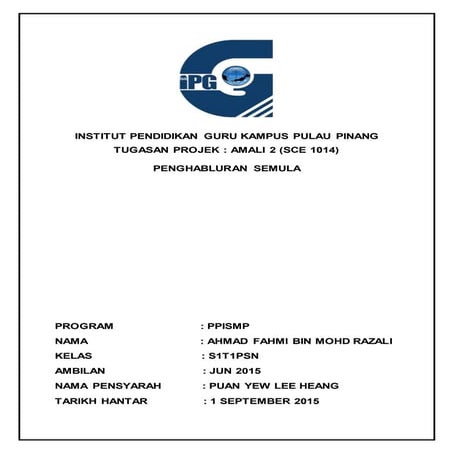 Amali 2 - Penghabluran Semula | PDF