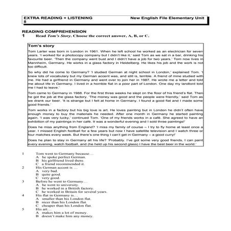 8 extra reading & listening 2011 | PDF