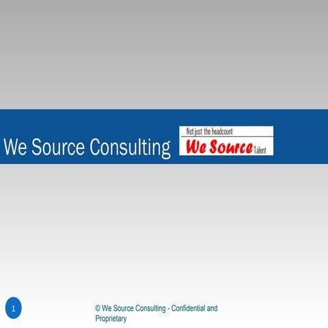 We Source Company Profile | PPT