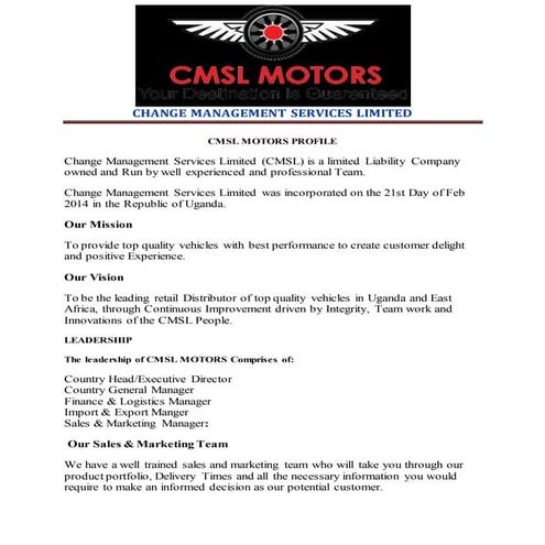 CMSL MOTORS PROFILE-FINAL | DOCX