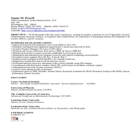 JMP_IT Specialist Resume copy | PDF