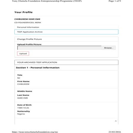 TEEP APPLICATION FORM | PDF | Stocks and Bonds | Personal Investing