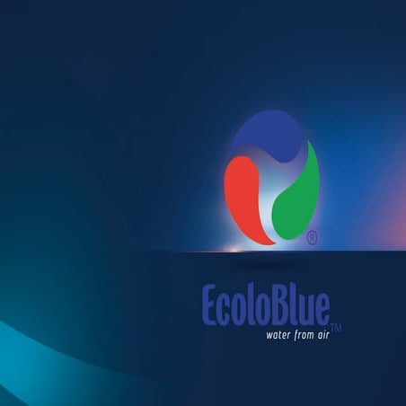 EcoloBlue Corporate Presentation 2015 | PDF