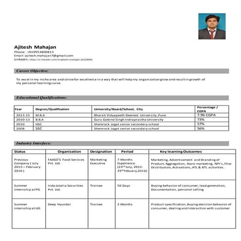 Ajitesh Resume | PDF