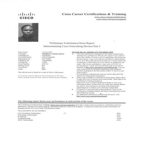 Statement for ICND2 | PDF