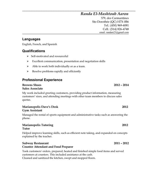 Leah Lebeau Resume | PDF