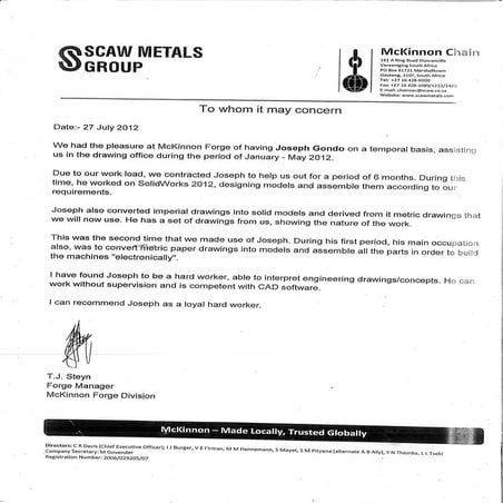 Scaw Metals Refrence | PDF