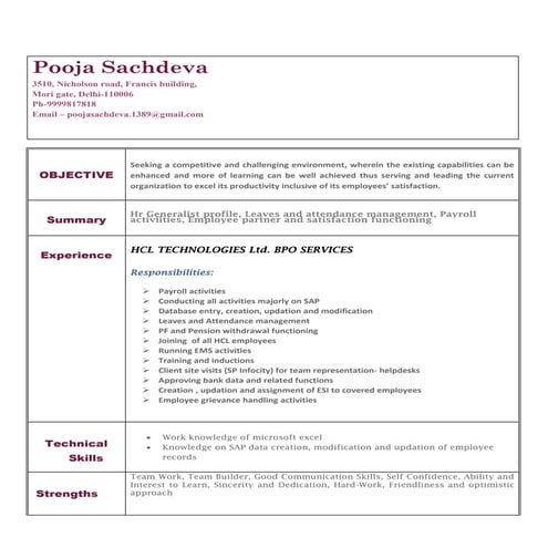 pooja sachdeva naukri | PDF