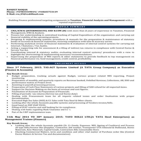 CV Ranjeet Ranjan | PDF