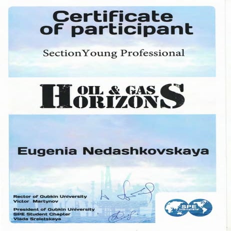 SPE Certificate | PDF