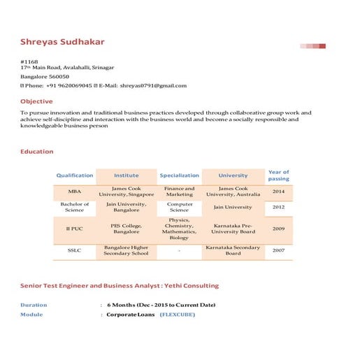 Resume Shreyas Sudhakar (1) | PDF