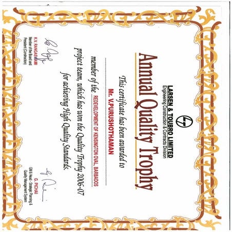 Quality Trophy | PDF