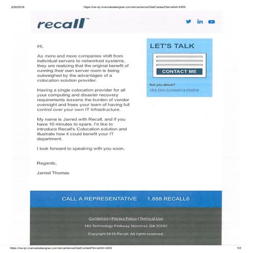 Colocation Sample | PDF