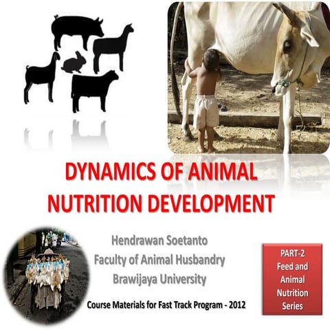 Dynamics of animal nutrition development | PPT