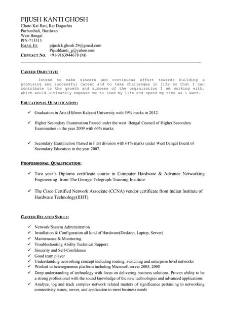 BMS ENGINEER CV | DOCX