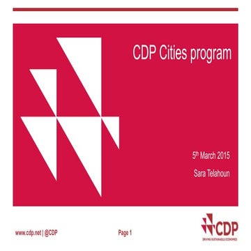 CDP Cities How to Participate Webinar | PPT