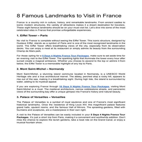 8 Famous Landmarks to Visit in France.pdf