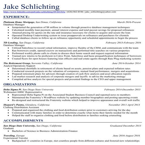 JakesResume | PDF
