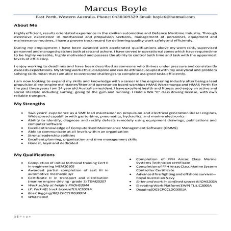 Marcus Boyle Resume eng | PDF