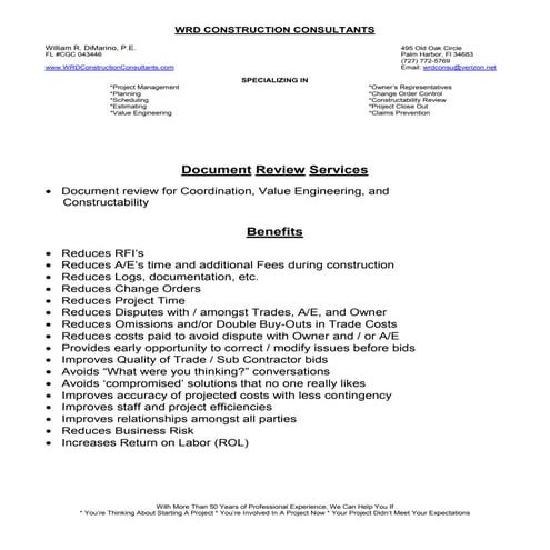 WRD CC Document Review Services | PDF