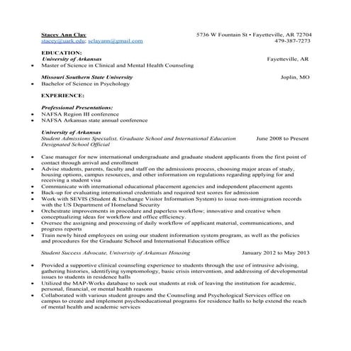 Clay,Stacey-Resume | PDF
