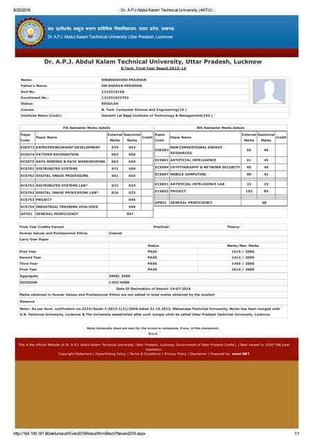 DU marksheet | PDF | Educational Assessment | Education
