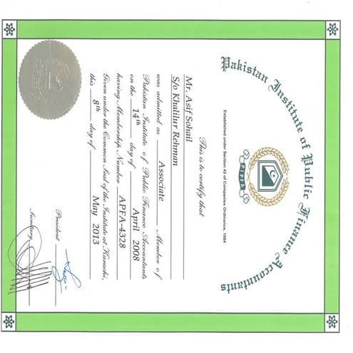 CERIFICATE PIPFA NEW | PDF