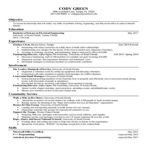 final resume cody | PDF