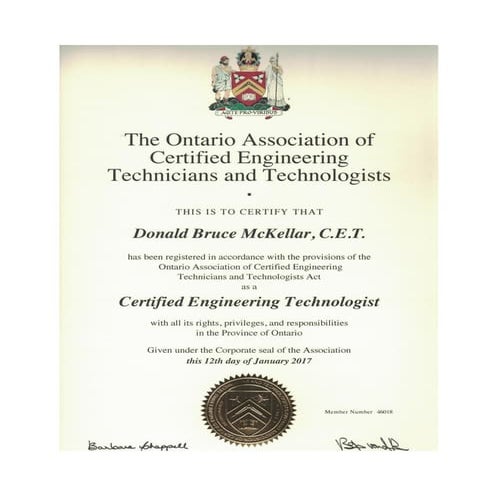 C E T Technologist certificate occett feb 4 2017 | PDF