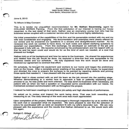 Reference Letters | PDF