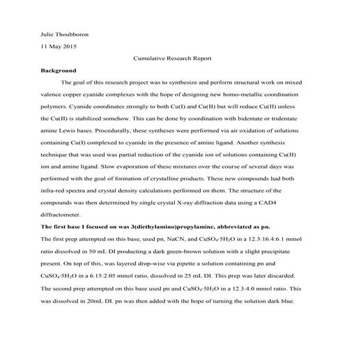 research summary | PDF