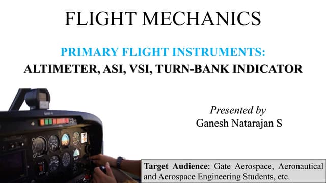 Sideslip | Flight Mechanics | GATE Aerospace | PPTX