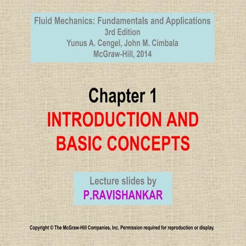 Fluid Mechanics Chapter 1 Introduction To Fluid Mechanics Pdf