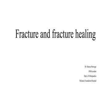 Introduction to fracture and its classification | PDF