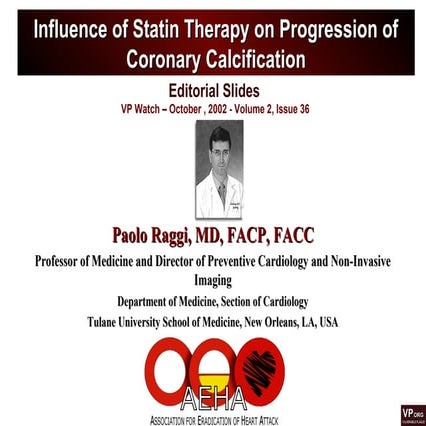 220 statin therapy and coronary calcification | PPT