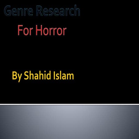 Genre Research | PPTX