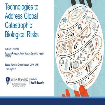 Technologies to Address Global Catastrophic Biological Risks – Tara ...