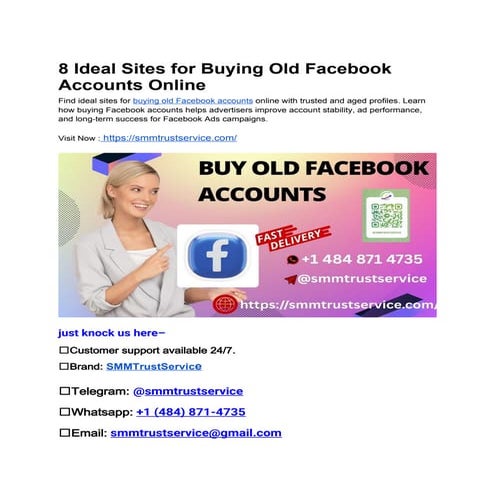 8 Ideal Sites for Buying Old Facebook Accounts Online.docx