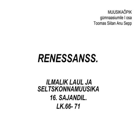 8 ilmalik laul ja seltskonnamuusika 66_71 | PPT