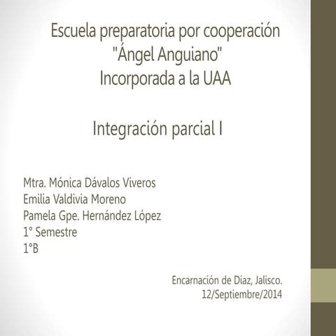 8 integración de aprendizajes parte 1 | PPTX