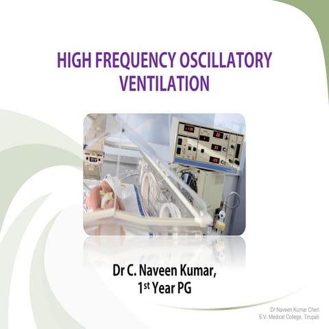 HFOV - High Frequency Oscillatory Ventilation | PDF