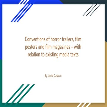 Writing about the trailer and poster 6 | PPTX
