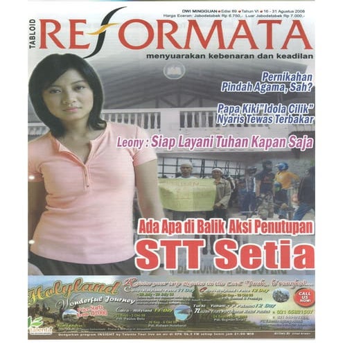 Tabloid reformata edisi 89 agustus minggu ii 2008 | PDF