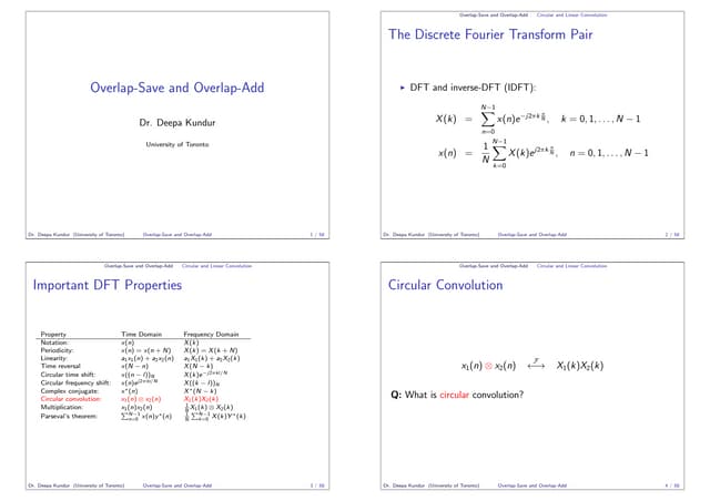 Overlap Add And Overlap Save Method Pdf Science 5061
