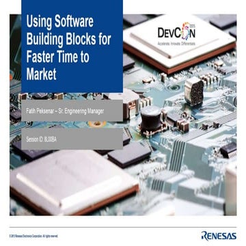 Using Software Building Blocks For Faster Time To Market | PPT
