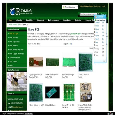 8 layer pcb pcb by layer china pcb,pcb maker,pcb prototyping,pcb ...