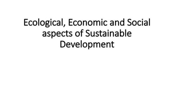 Environment and Economy Interaction | PPTX